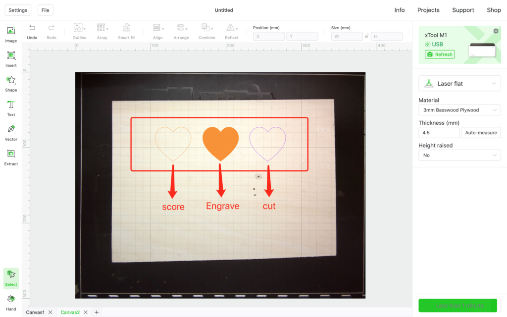 What is the Difference between Engrave, Score, and Cut? - xTool Projects